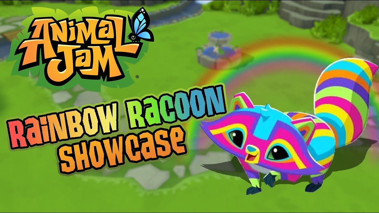 Animal Jam - Animal Showcase: Rainbow Racoon 🌈🦝 - YouTube