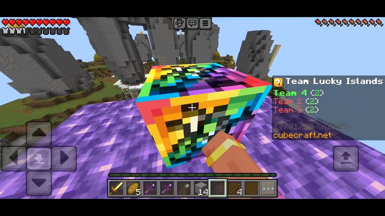 TIVE SORTE NO PVP 😅😅 LUCKY BLOCKS GAME MINECRAFT - YouTube