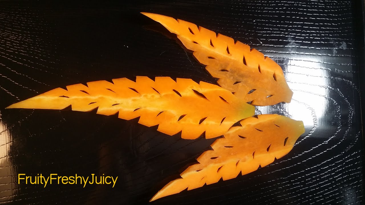 Carrot Leaf Carving & Designing Lesson - How To Carve Carrot - YouTube