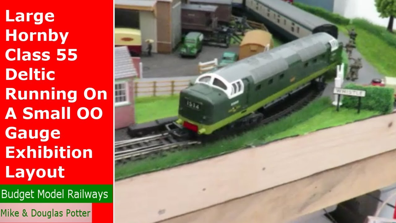 Large Lima Class 55 Deltic Running On A Small OO Gauge Exhibition ...