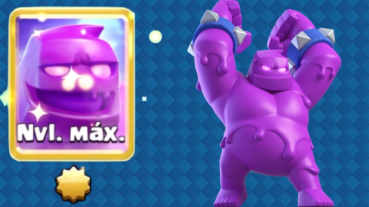 Clash Royale GOLEM DE ELIXIR NIVEL ESTELAR - YouTube
