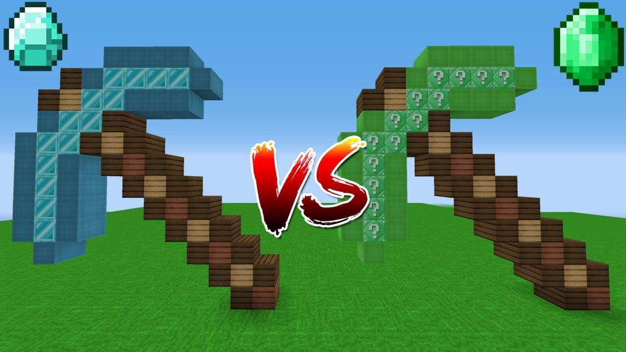ELMAS VS ZÜMRÜT KAZMA ŞANS BLOKLARI 😱 - Minecraft - YouTube