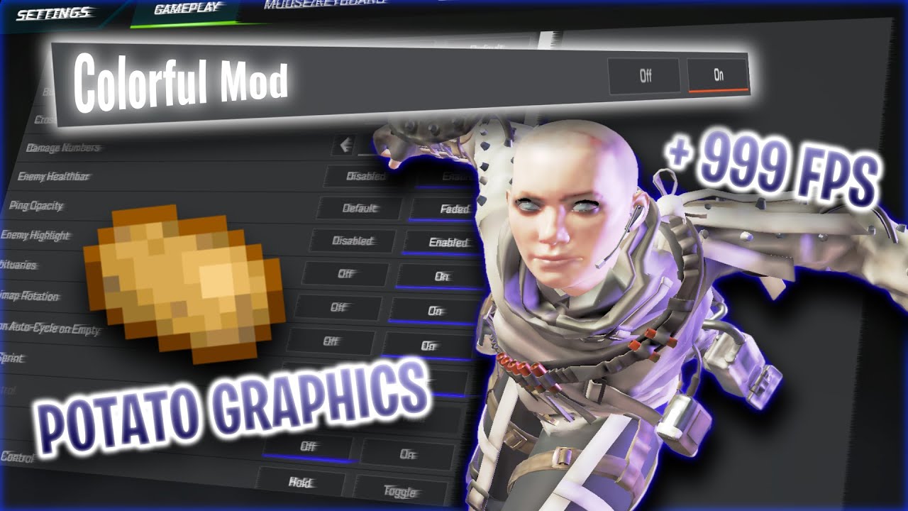 POTATO GRAPHICS + COLOR SETTINGS TUTO APEX LEGENDS - YouTube
