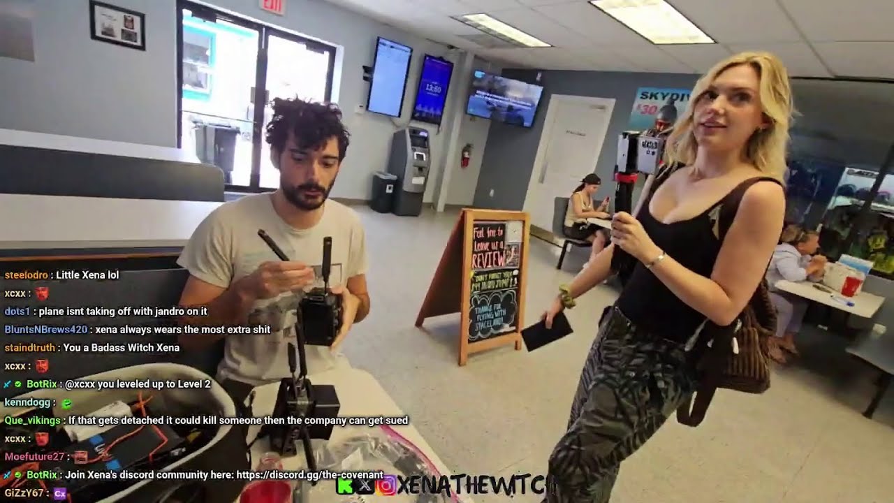 (July 31)(1/1 IRL) Xenathewitch SKYDIVING IRL w/ Sam Bond Supporters ...