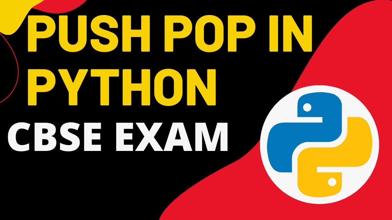 Implementation Of Stack In Using Python List Cbse Class 12 Computer
