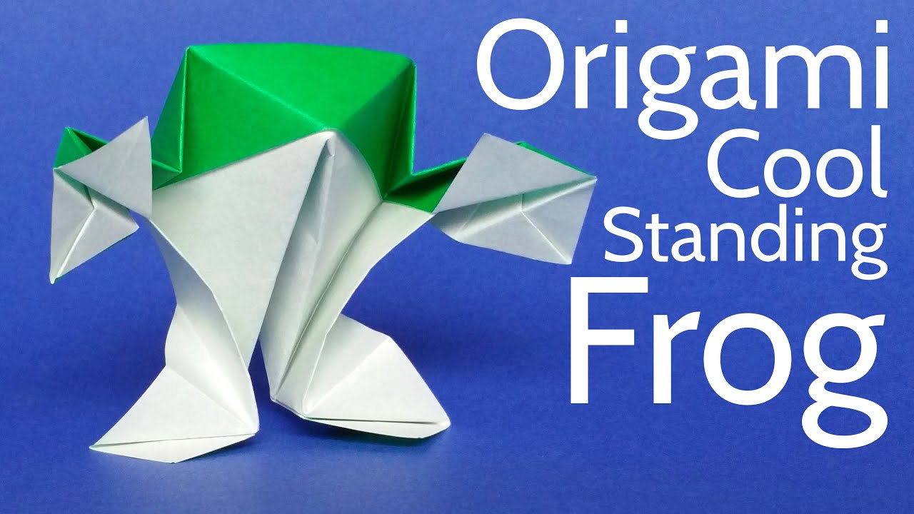 How to make an Origami Standing Frog 🐸 Tutorial - Stéphane Gigandet ...