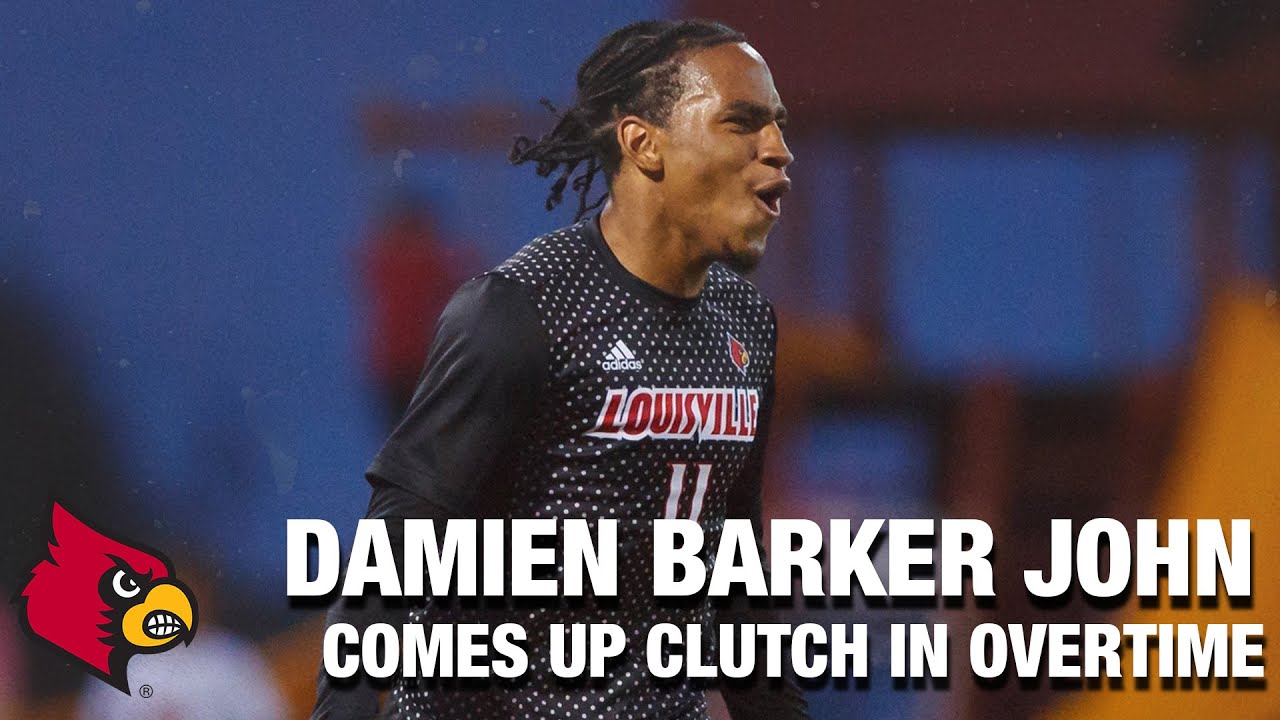 Louisville's Damien Barker John Comes Up Clutch In Overtime - YouTube