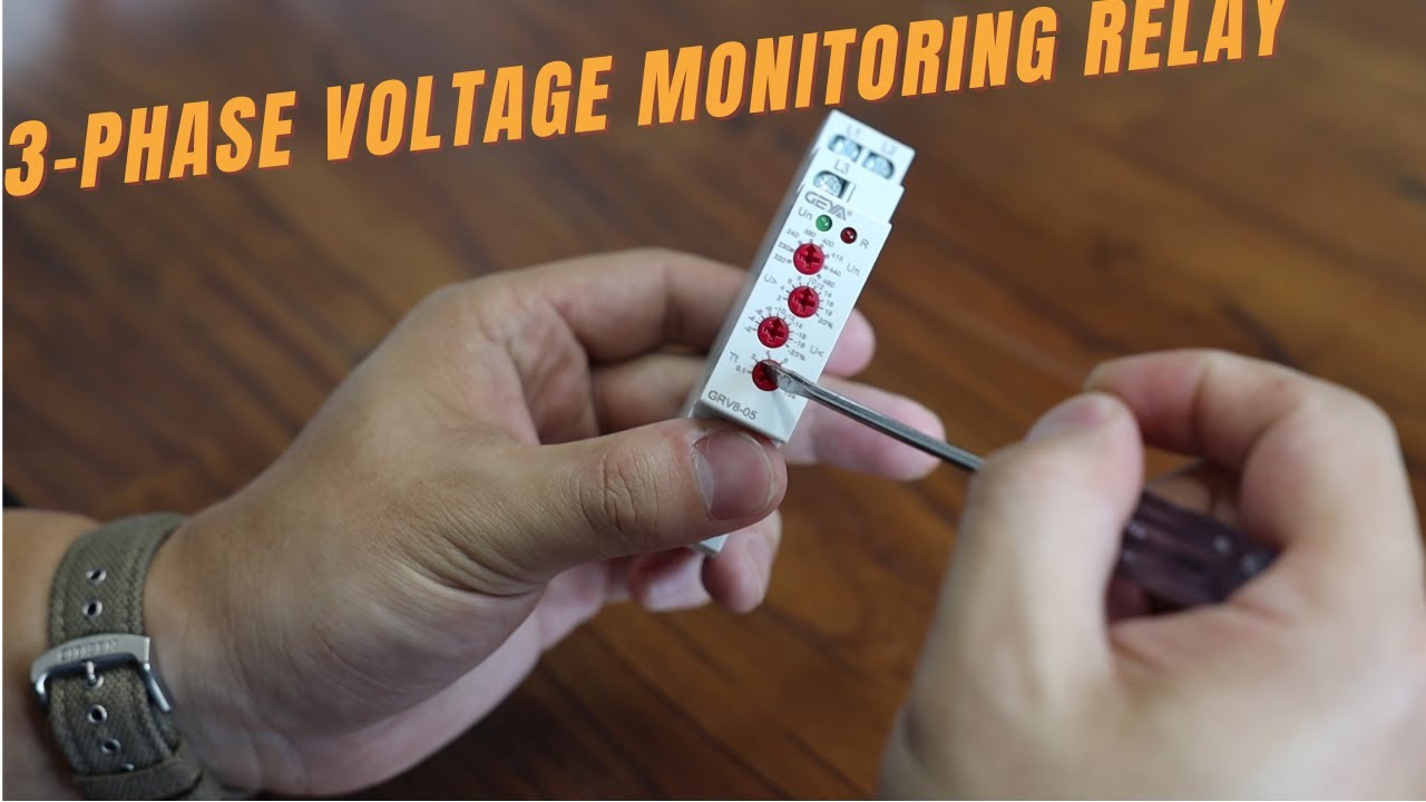 the demonstration of 3-phase voltage monitoring relay GRV8-05 | Geya ...