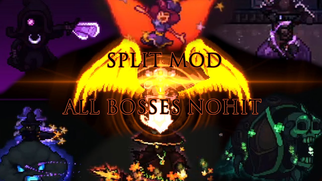 Terraria: Split Mod - All Bosses (Nohit) - YouTube
