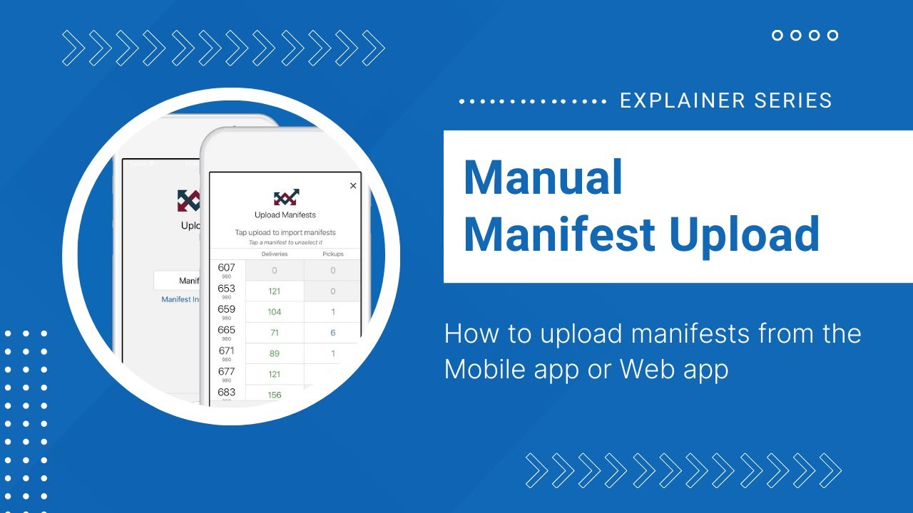 How it Works: Manual Manifest Upload - YouTube