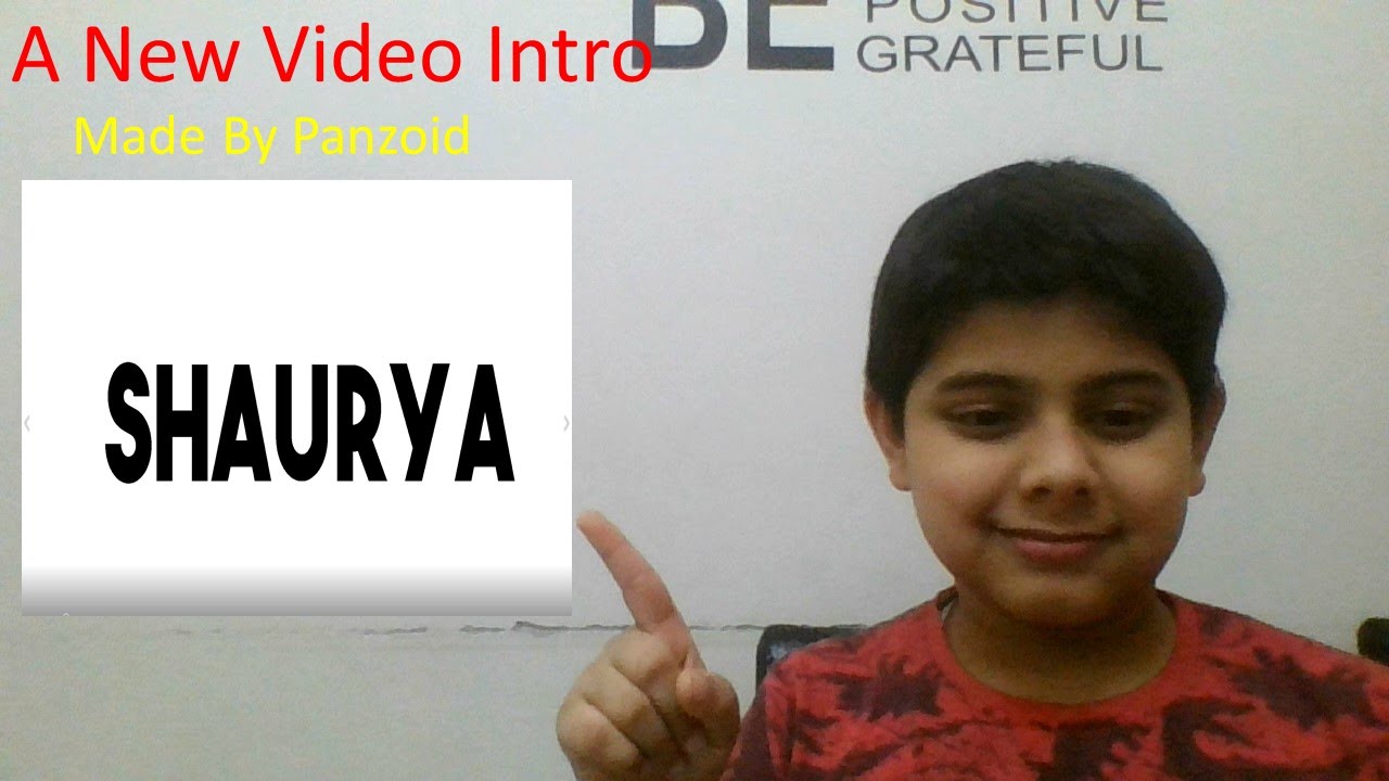 My New video intro - YouTube