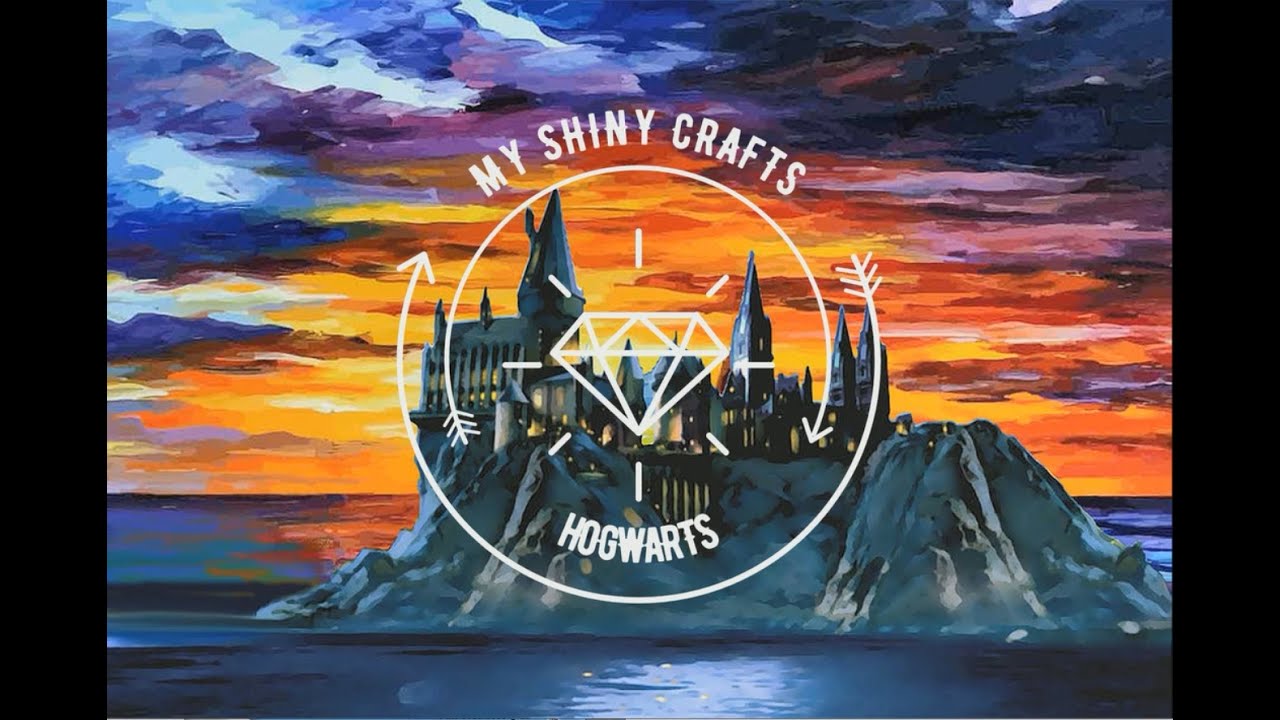 Hogwarts castle at sunset - Diamond Painting timelapse part 1 - YouTube