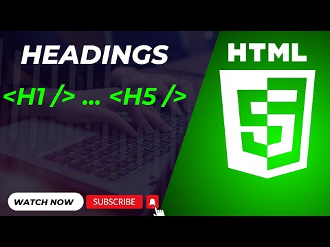 Heading tags in html | Html Tutorial | E3schools - YouTube