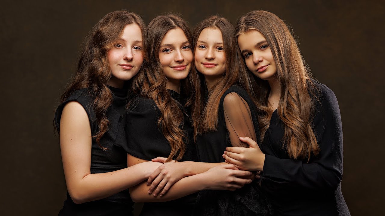 Studio Photoshoot with 4 Beautiful Cousin Sisters | Canon EOS R5 + RF ...