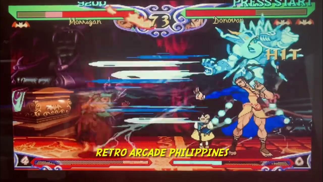 Morrigan vs Donovan @ VAMPIRE HUNTERS 2 Darkstalkers Revenge Retro Arcade Video Game - YouTube