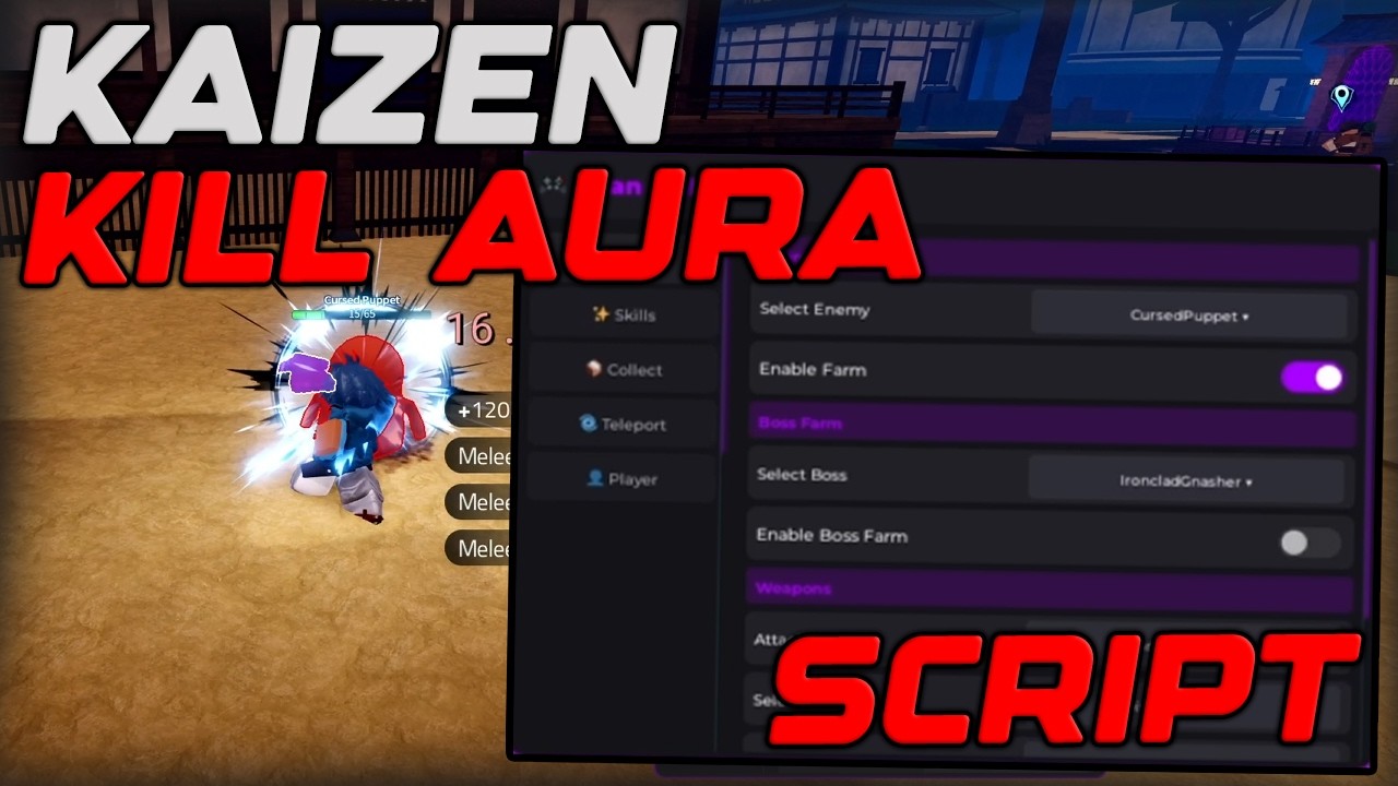 [🌊KRAKEN] Kaizen Script Gui Auto Farm, Infinite Level And Kill Aura ...