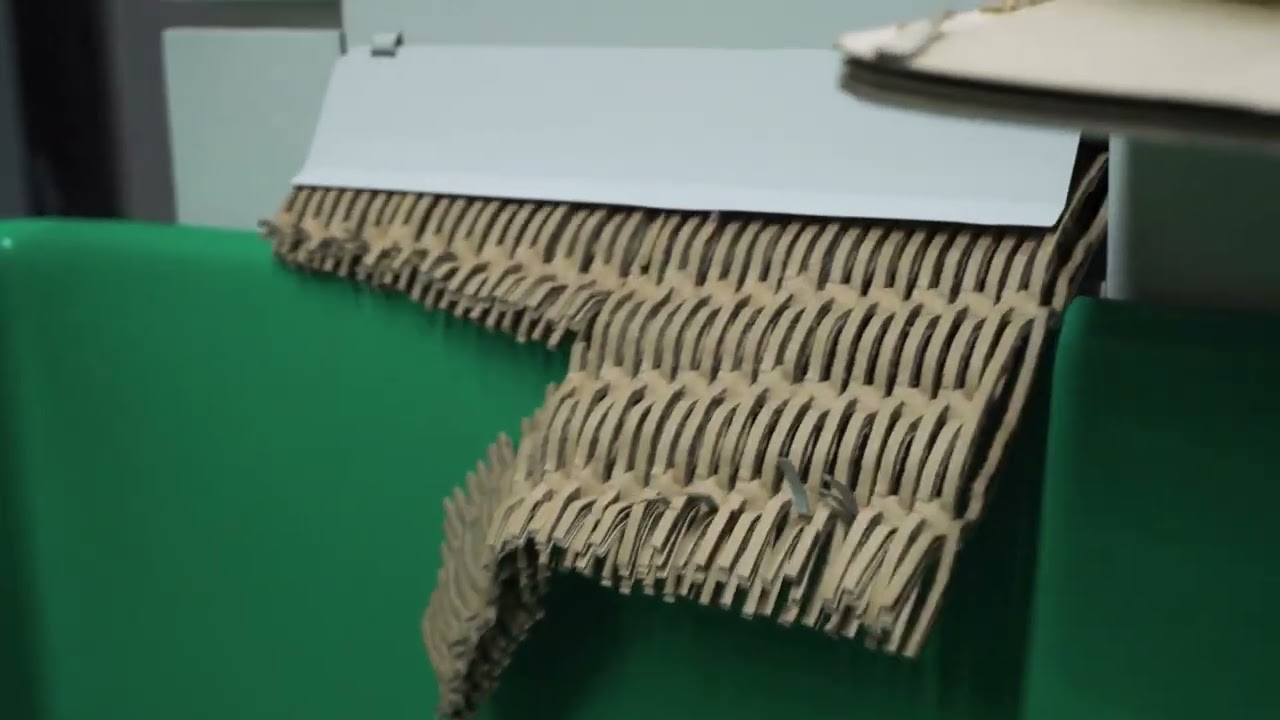 Cardboard Shredder to Recycle Cardboard for Packaging - YouTube