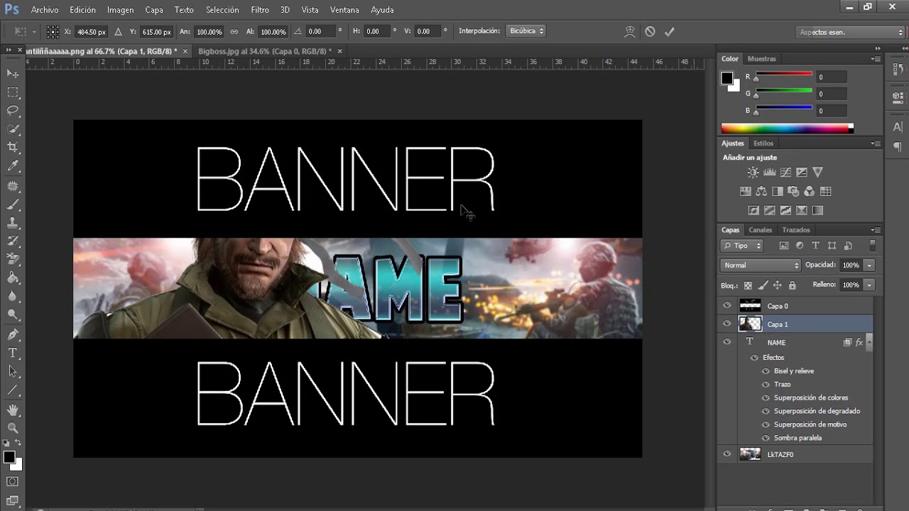 MI PRIMER BANNER | HAGO BANNERS GRATIS | SPEED ART#1 - YouTube