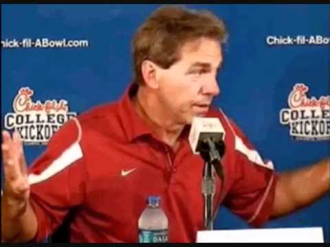 Nick Saban mad - YouTube