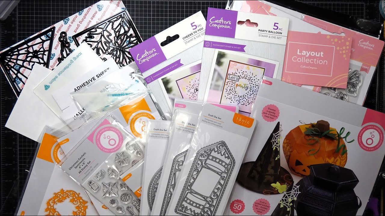 Tonic Studios & HSN Haul! incl. Crafter's Companion Layout Collection ...