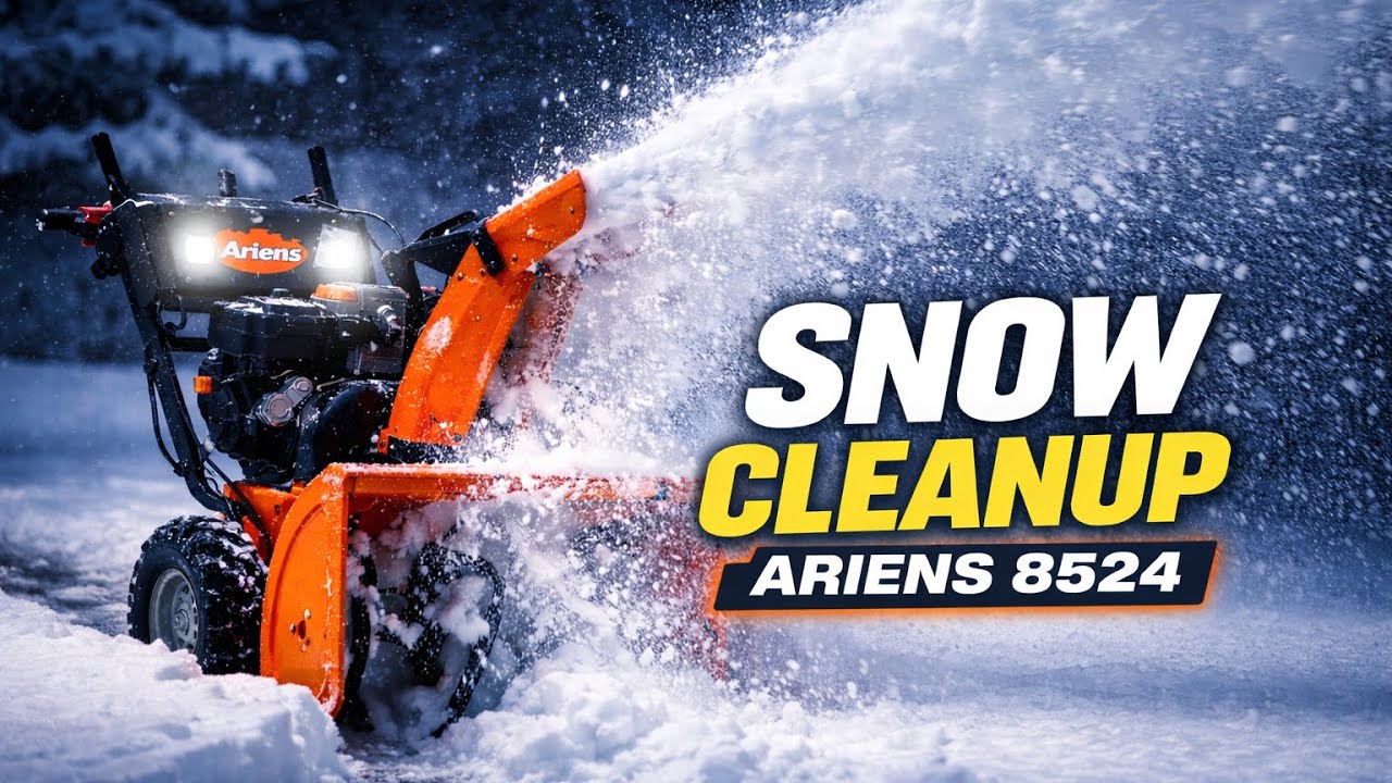 Snow Cleanup | Ariens 8524 | January 17, 2026 - YouTube