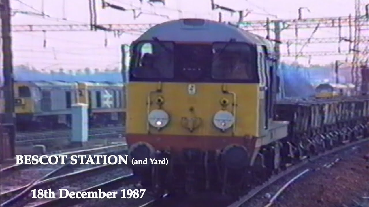 BR in the 1980s Bescot Station on 18th December 1987 - YouTube