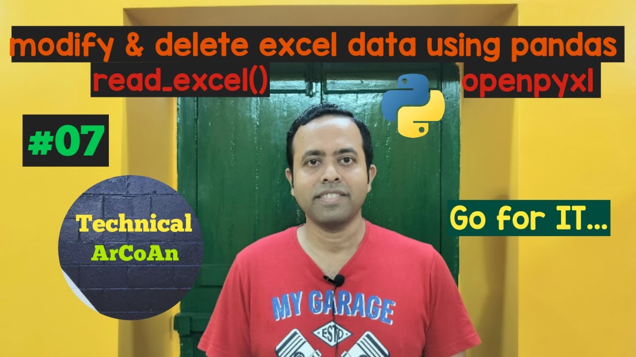 Modify And Delete Rows In Excel Using Python Part 7 Pandas Openpyxl Tutorial Pandas Python