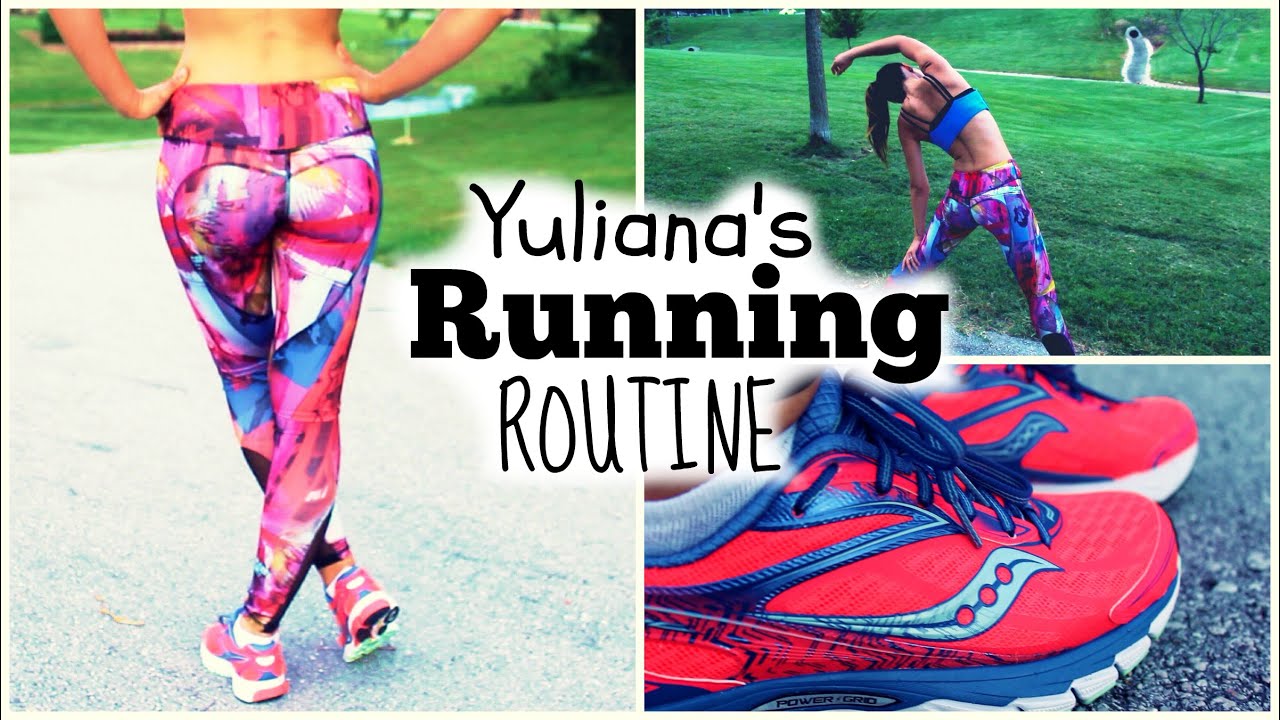 My Running Routine + Outfit & Hair - YouTube