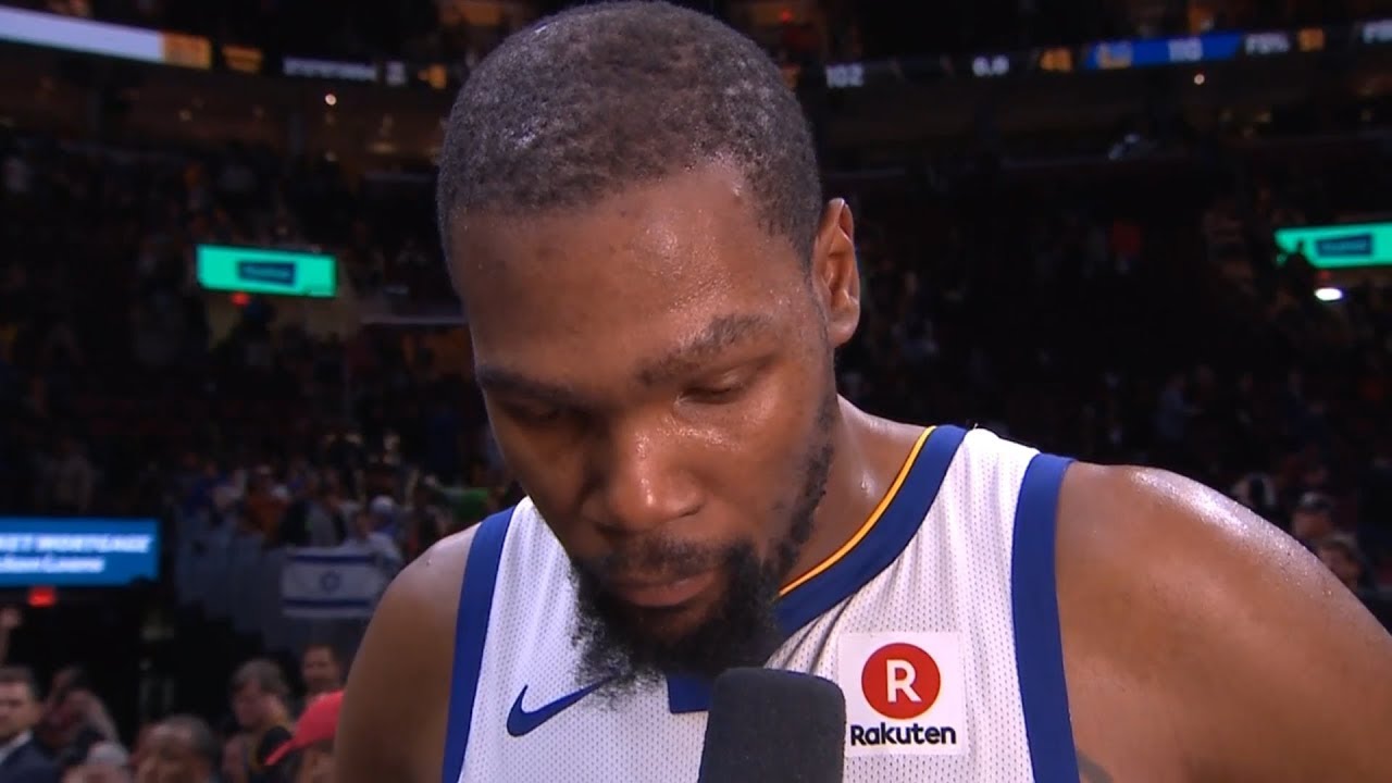 Kevin Durant postgame interview / Warriors vs Cavaliers Game 3 / 2018 ...