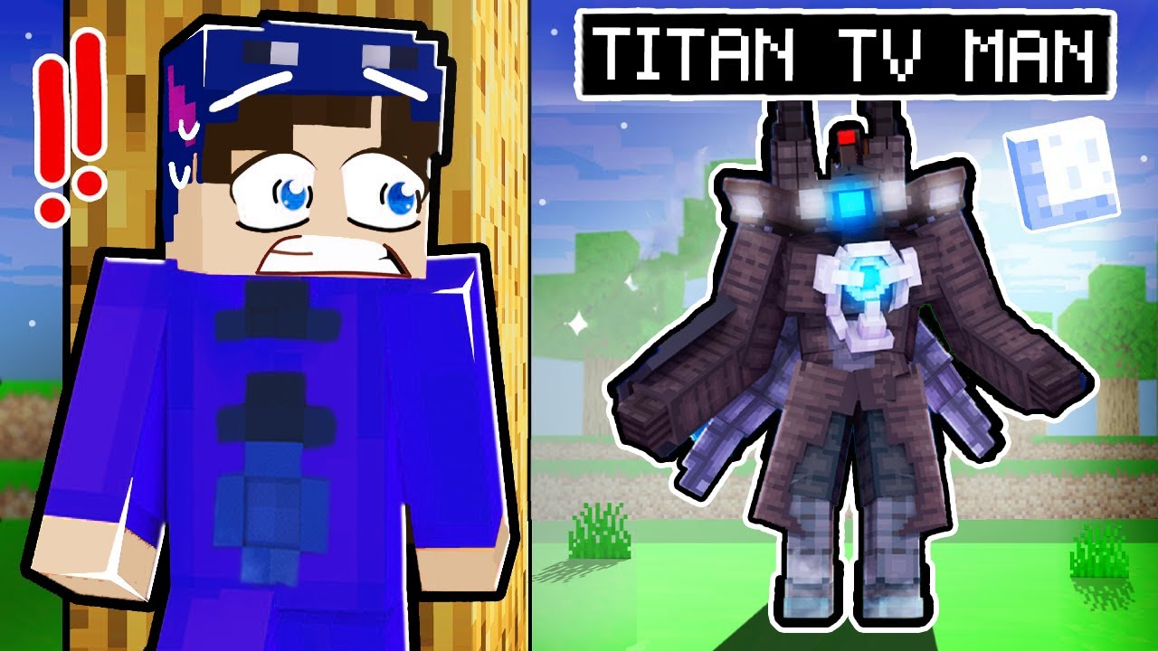 TITAN TV MAN Hunts Me In Minecraft! - YouTube