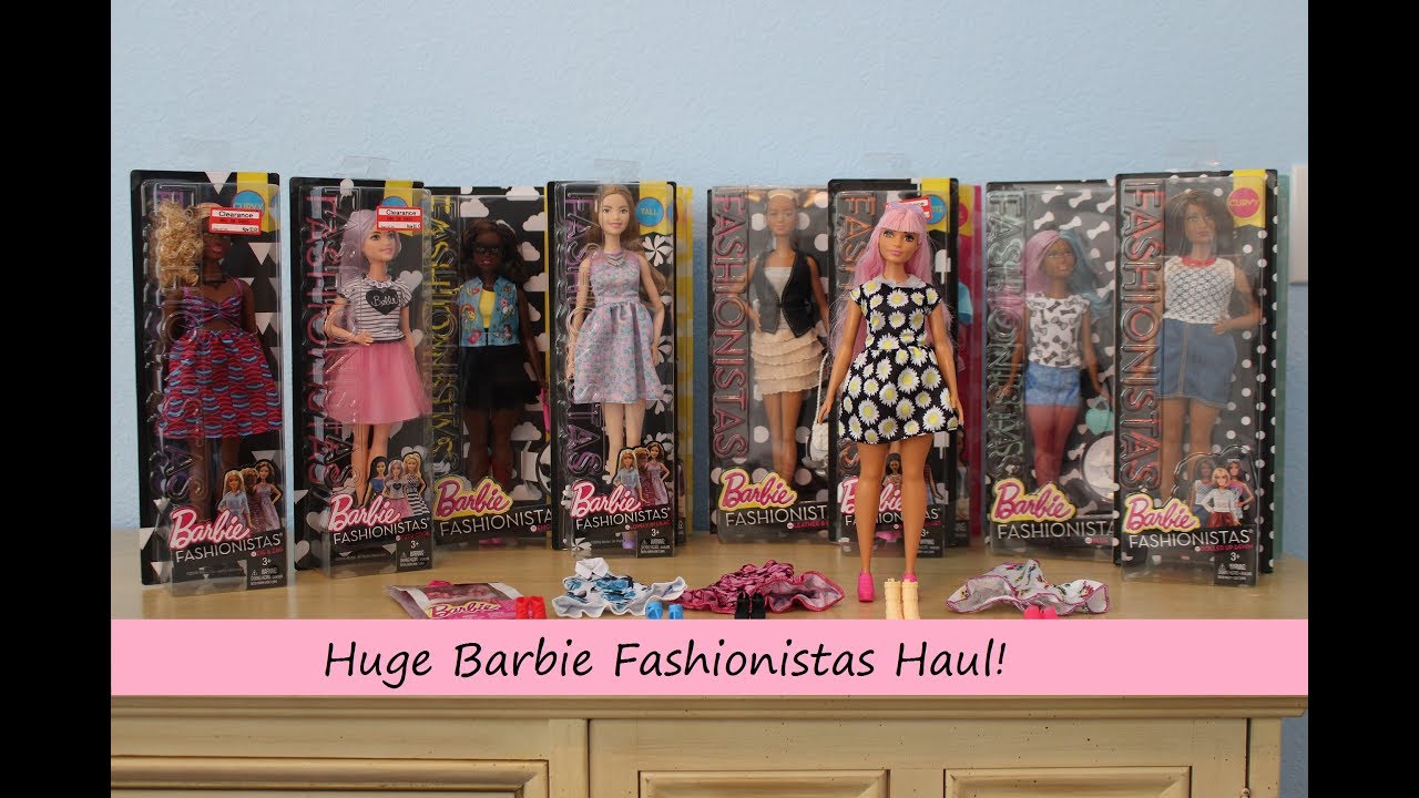 Huge Barbie Fashionistas Doll Haul! - YouTube