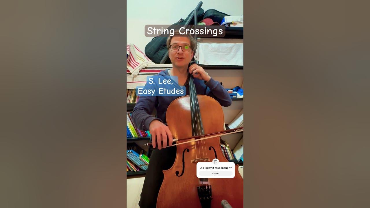 Sebastian Lee Easy Etudes for cello. String Crossings - YouTube