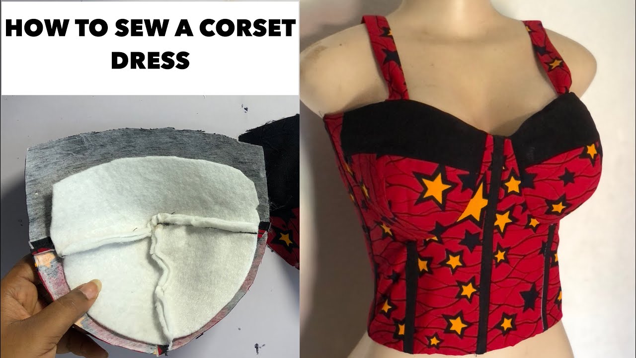 Easiest Way To Make A Corset Top - YouTube