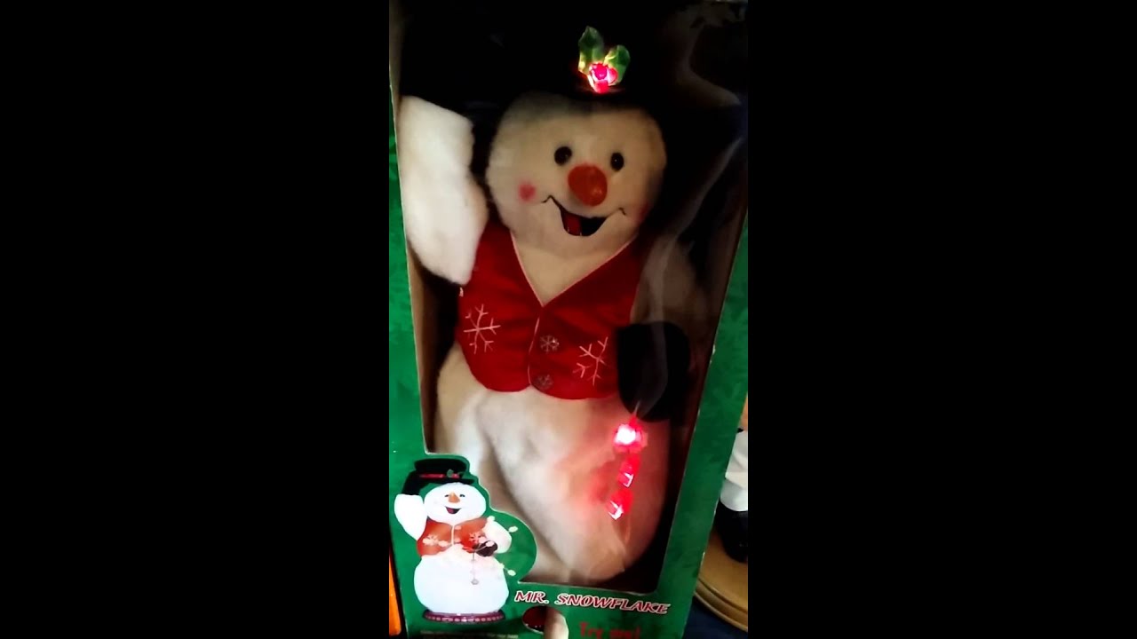 Gemmy Animated Mr. Snowflake (Demo) ~ RARE - YouTube