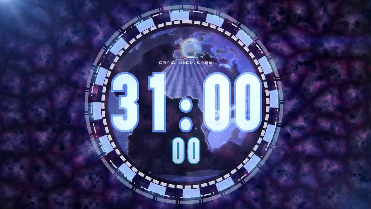 31 Minutes Countdown with audio and voice cues - YouTube