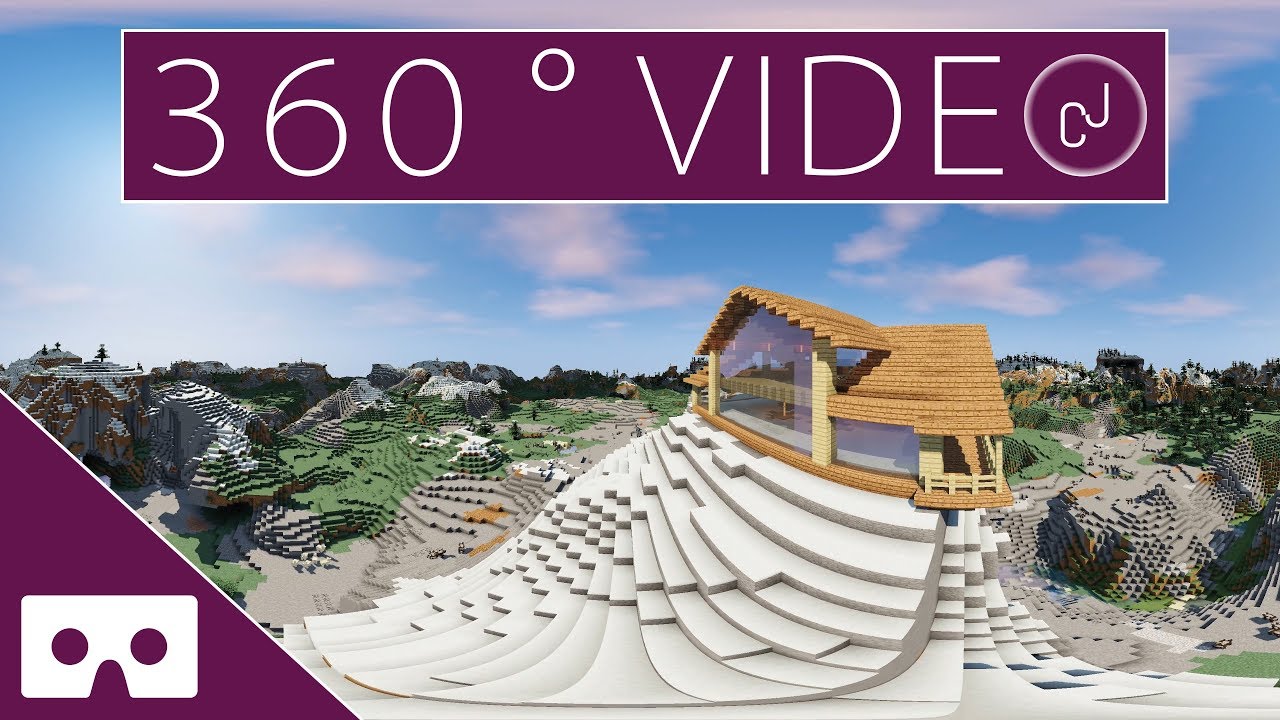 J Builds A New Minecraft House VR 360° - YouTube