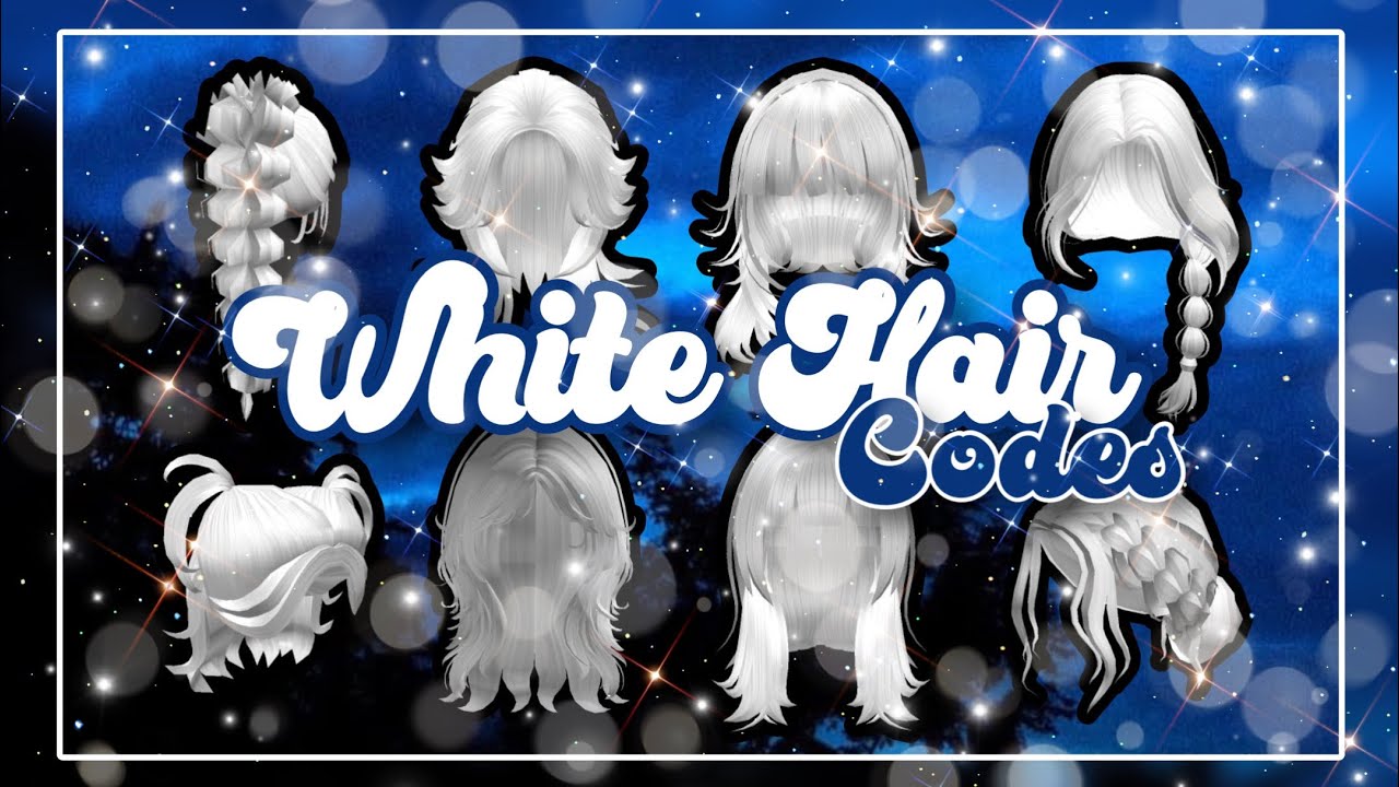 White Hair Codes 🤍🥡 | Berry Avenue, Bloxburg, Brookhaven - YouTube