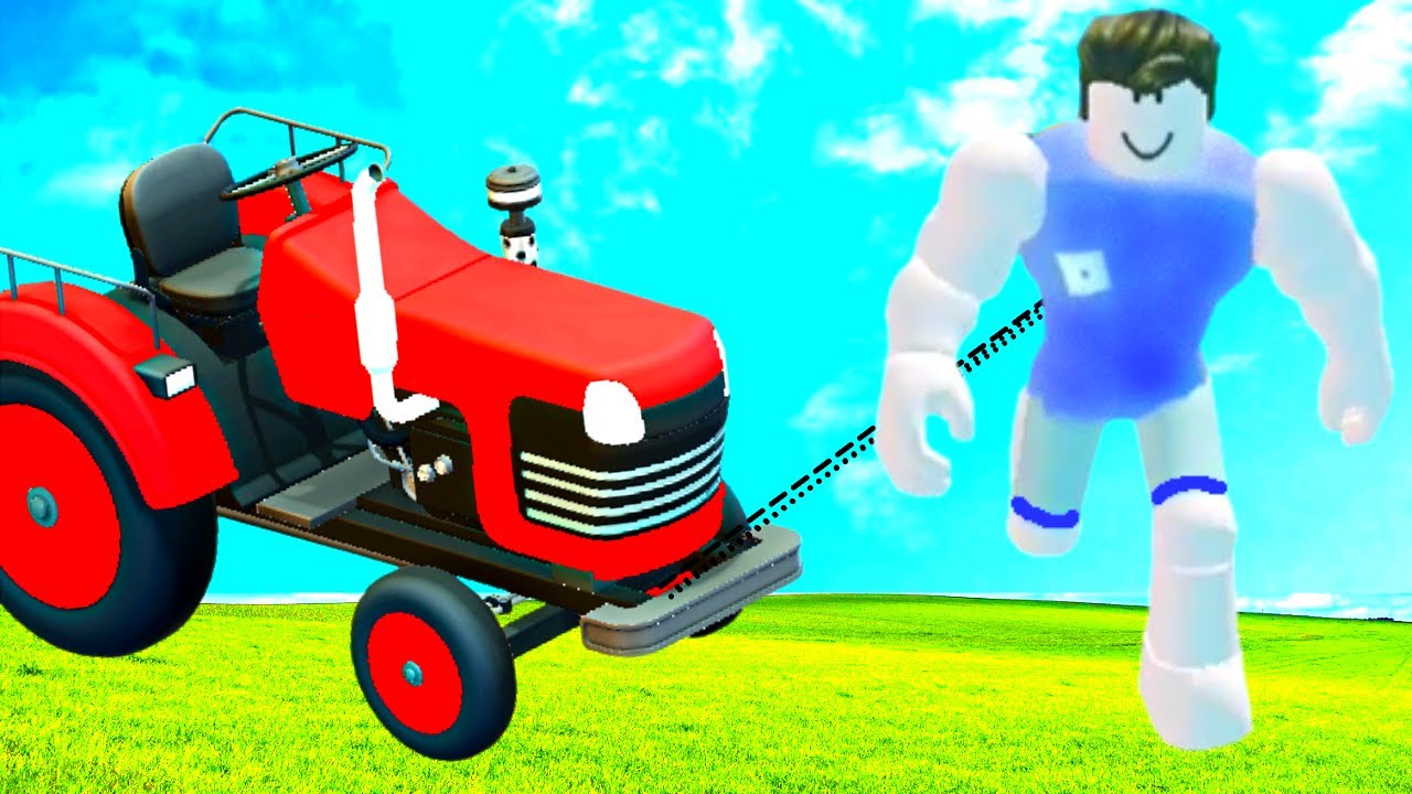 Grab Gigantic Tractor In Strongman Simulator In Roblox | Part 2 ...