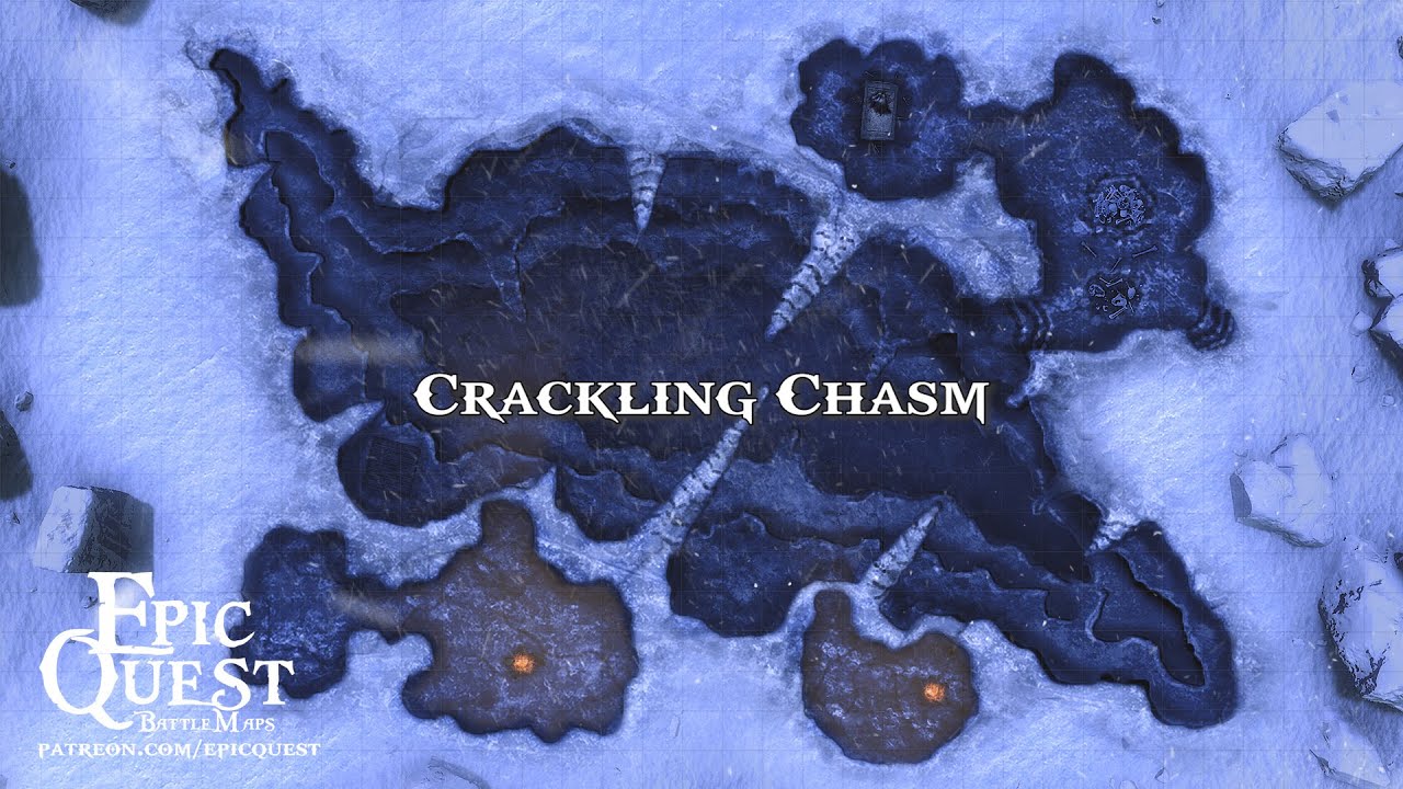 Crackling Chasm | Epic Quest | Animated maps for roleplaying and ...