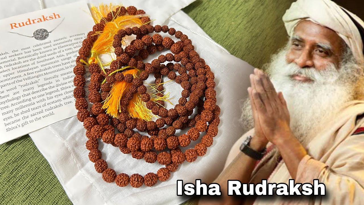 Unboxing Isha Rudraksh Mala | Authentic Spiritual Yantra Consecrated by ...