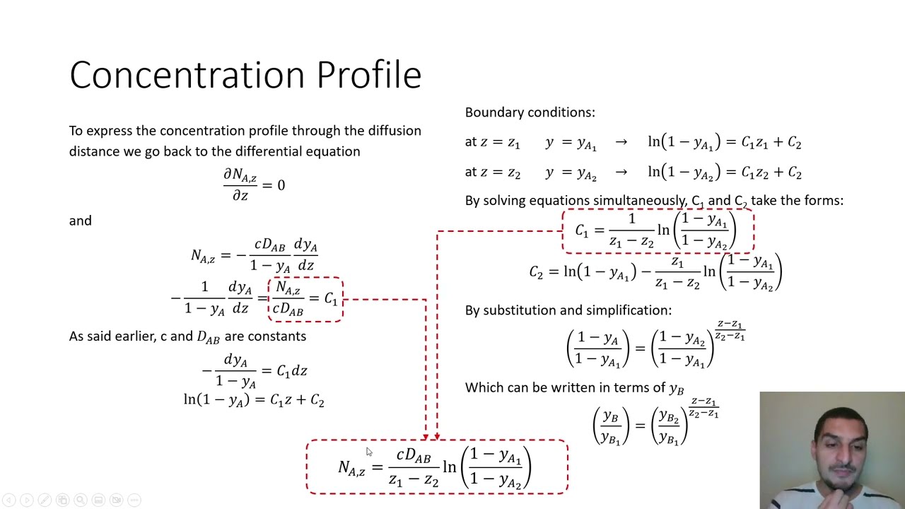 Mass transfer in English | 31 | steady state unidirectional molecular ...