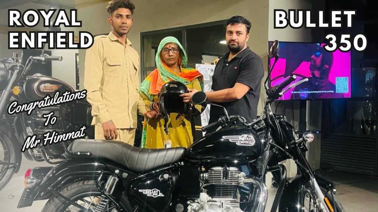 Congratulations Mr Himmat For Your New Bullet 350 || Welcome To The ...