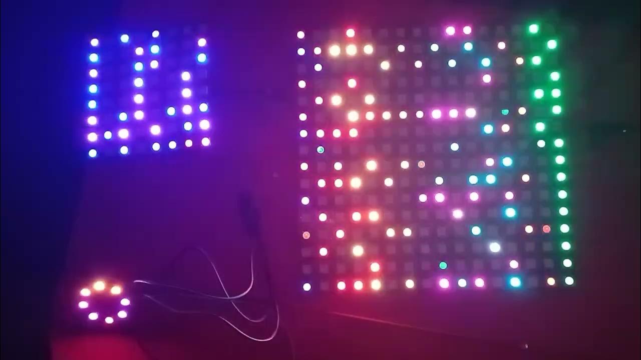 Matrici di LED e anello di LED WS2812B con Arduino - YouTube