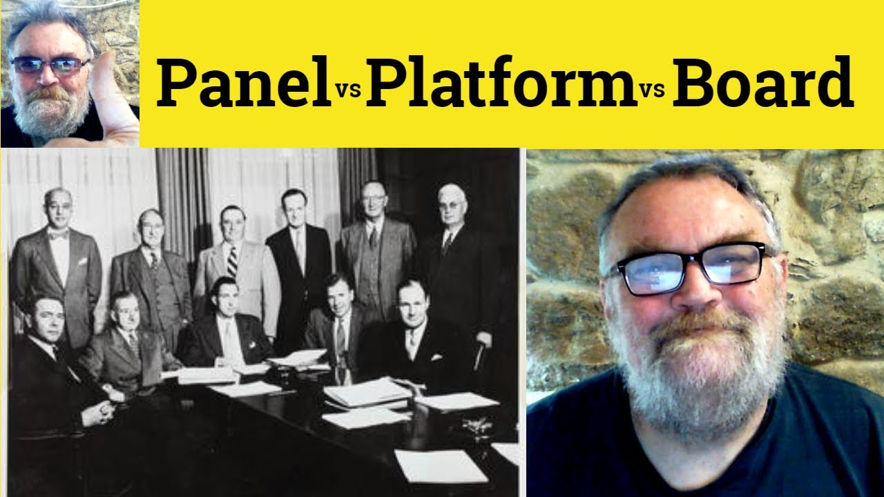 😎 Panel vs Platform vs Board - Panel Meaning - Platform Defined - Board ...