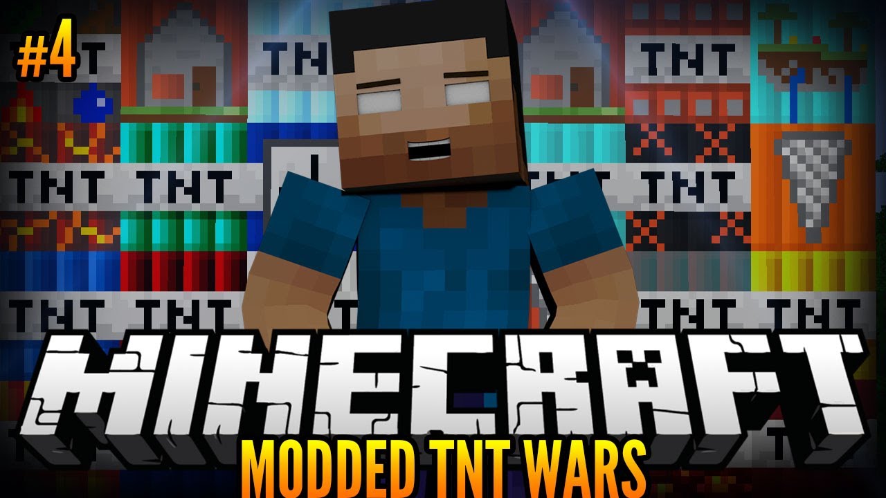 Minecraft MODDED TNT WARS "CRAZY CANNONS" w/ Taz (Too Much TNT Mod ...