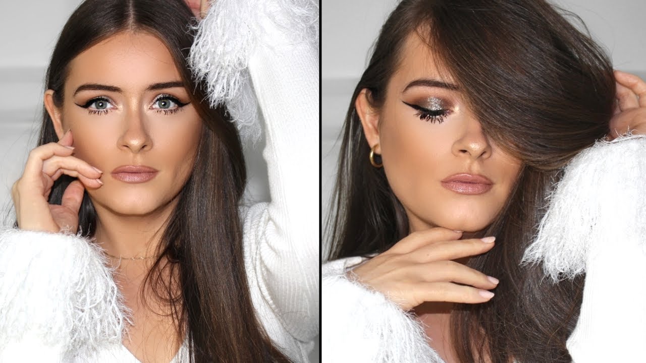 EASY GLAM MAKEUP TUTORIAL - YouTube