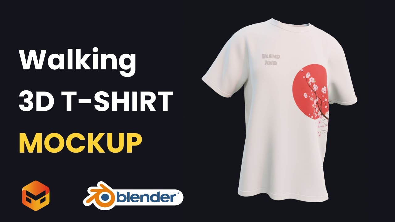 3D T-Shirt Mockup Tutorial [Blender and Marvelous Designer] - YouTube