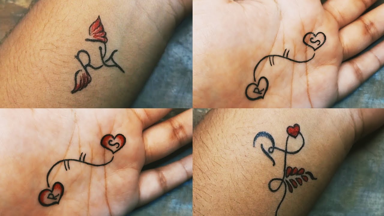 Rt, Rs, R couple letter tattoo design in 2024 ...