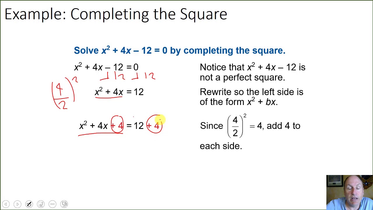 4 5 Completing the Square - YouTube