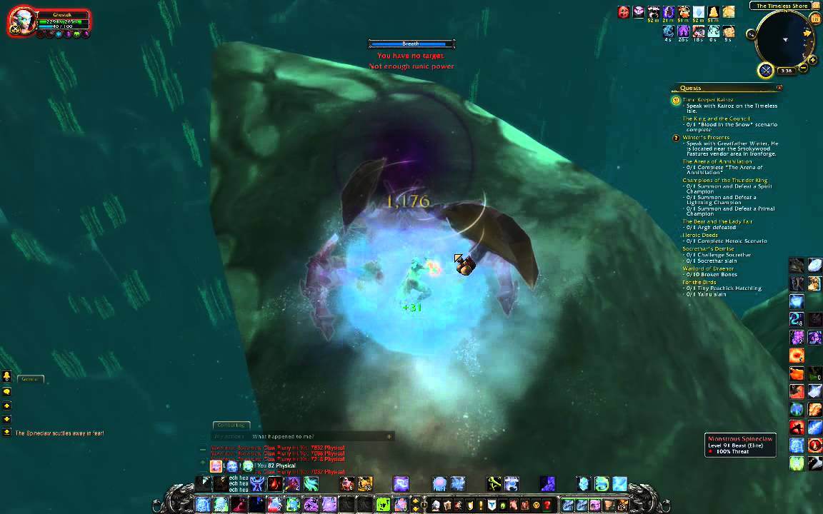 Mists of Pandaria - Let's Play - Monstrous Spineclaw - Timeless Isle ...